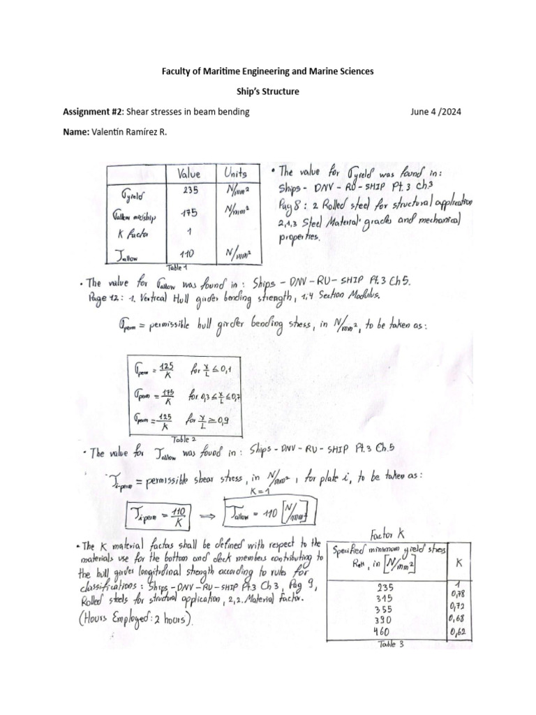 Ramirezjv Ass2 | PDF | Shear Stress | Bending
