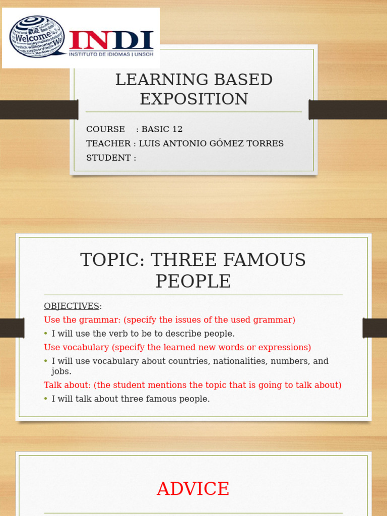 Learning Based Exposition | PDF