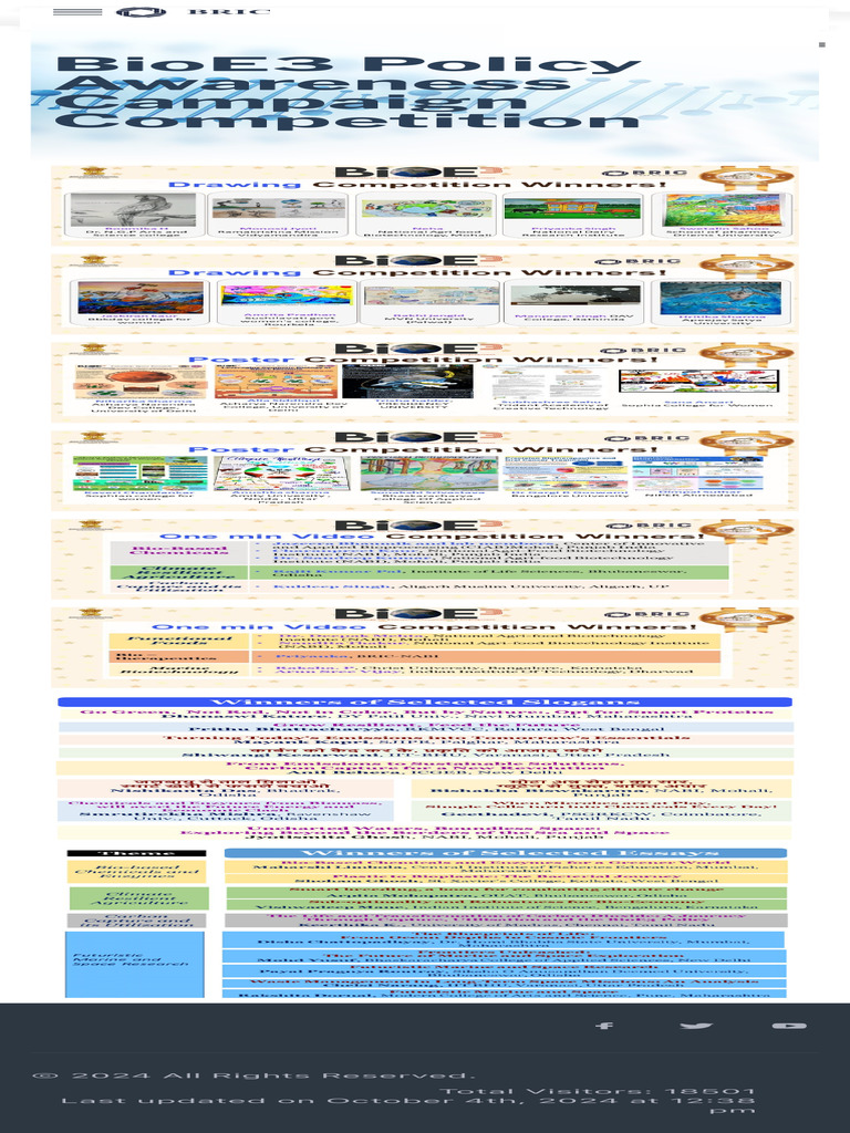 BioE3 Policy Awareness Campaign Competition - BRIC | PDF