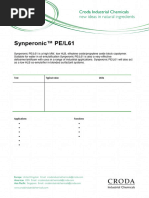 Synperonic PE and Synperonic T Series Updated | PDF | Polyethylene ...