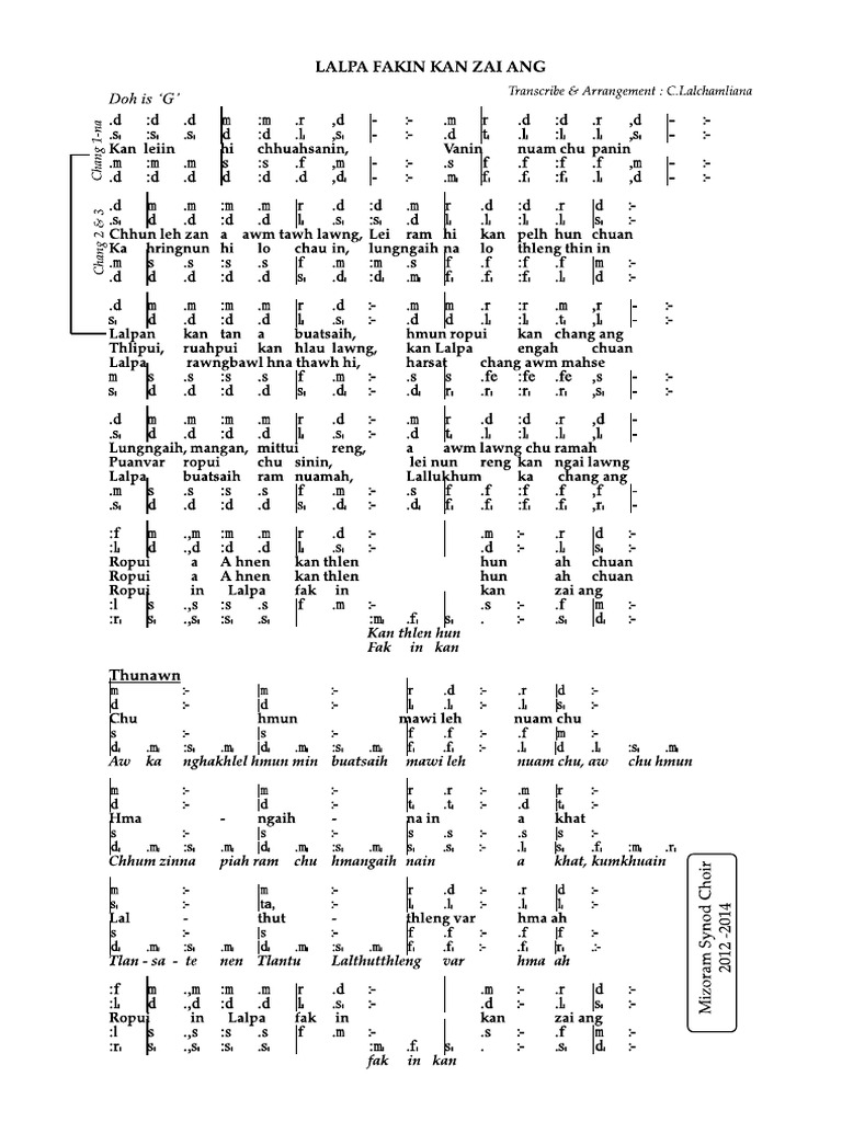 Lalpa Fakin Ka Zai Ang | PDF