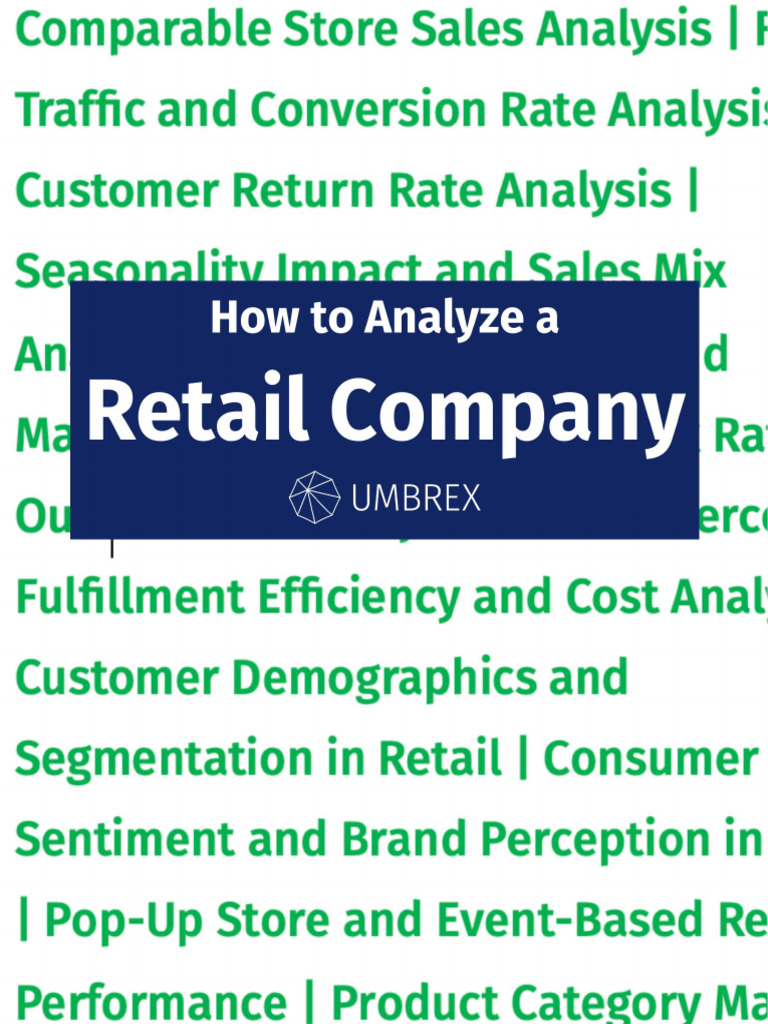 Retail Company Analysis Guide | PDF | Retail | Seasonality