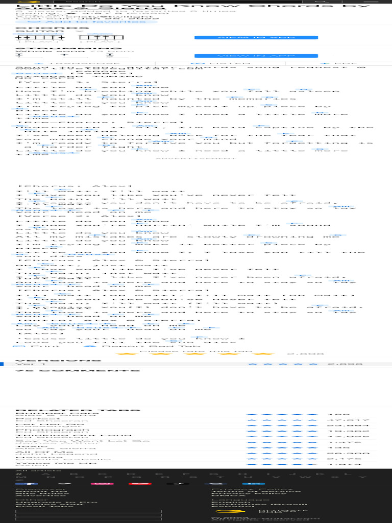 Little Do You Know Chords by Alex & Sierra @ | PDF | Song Structure | Songs