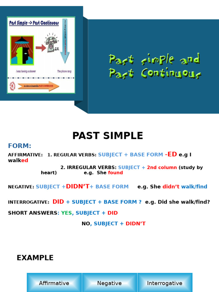 Past Simple and Continuous Tenses Guide | PDF | Syllable | Consonant