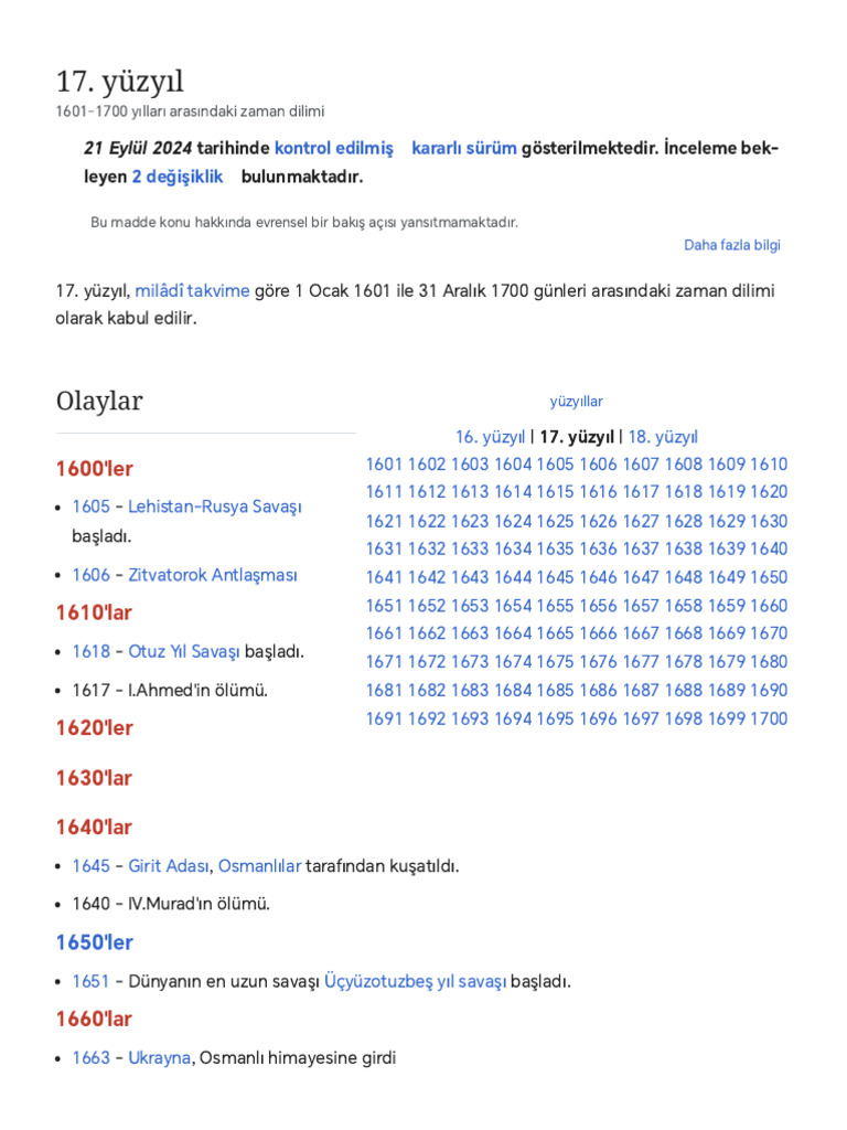 Yüzyıl - Vikipedi | PDF