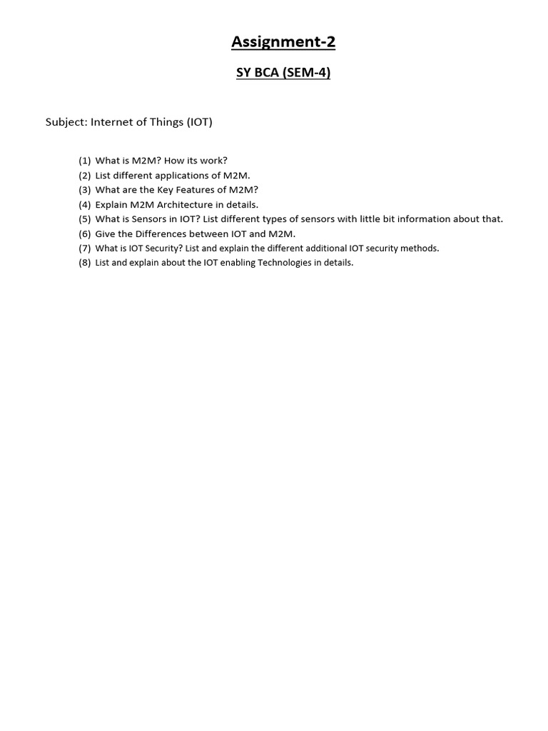 Assignment 2 | PDF