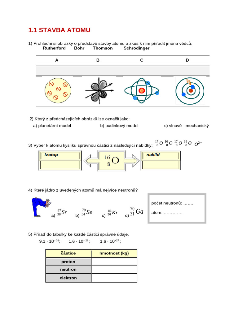2.1 Stavba atomu | PDF