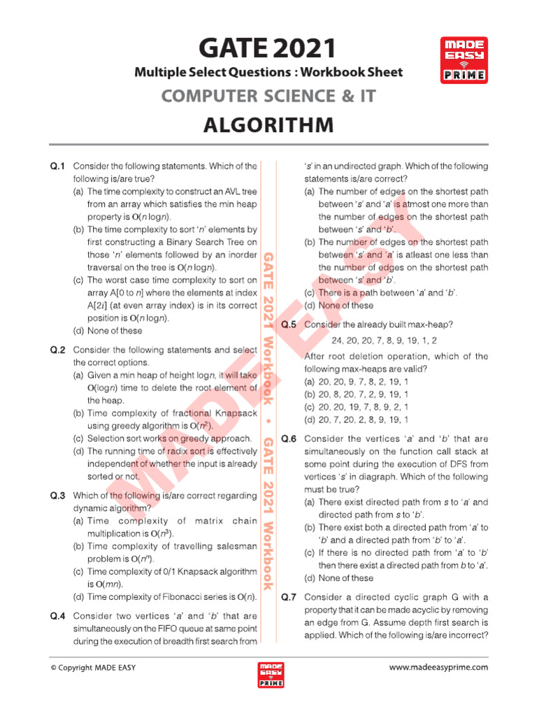 Algorithm MSQ | PDF