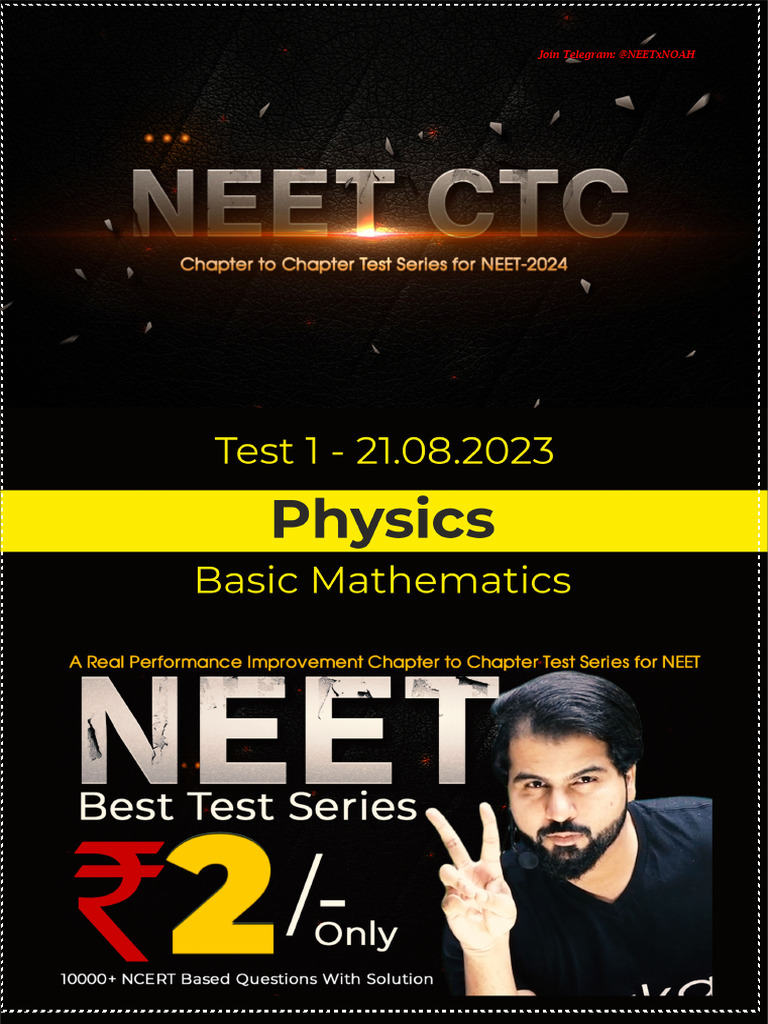 Join NEETxNOAH Telegram Group | PDF