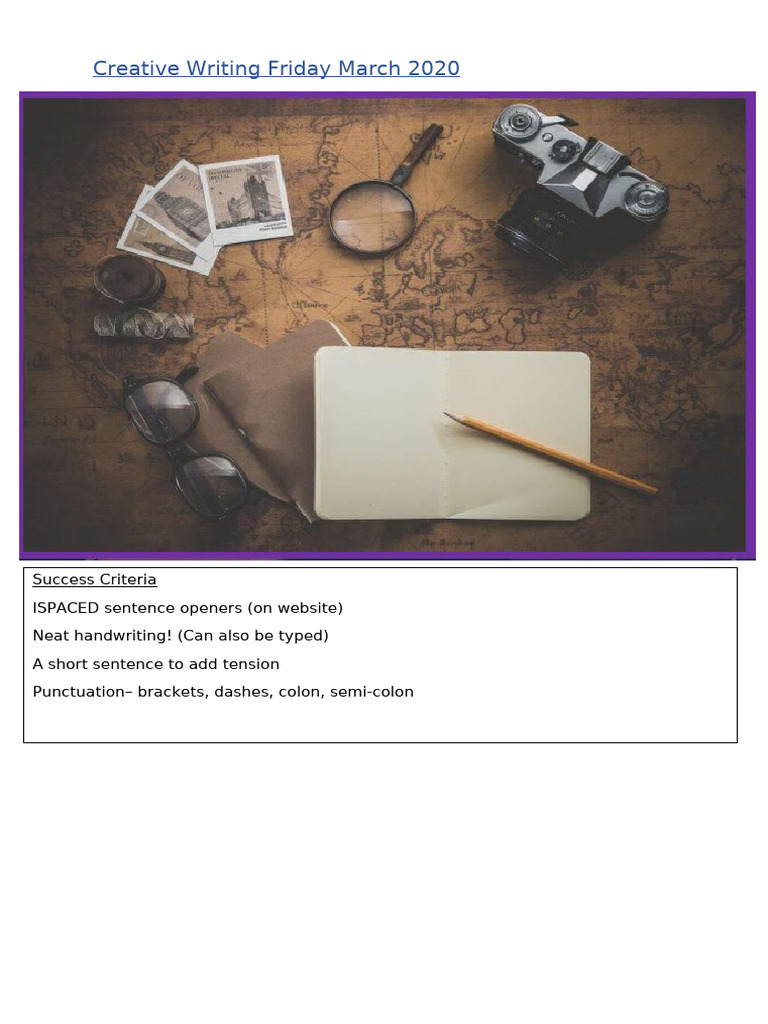 Creative Writing Tips & Criteria | PDF