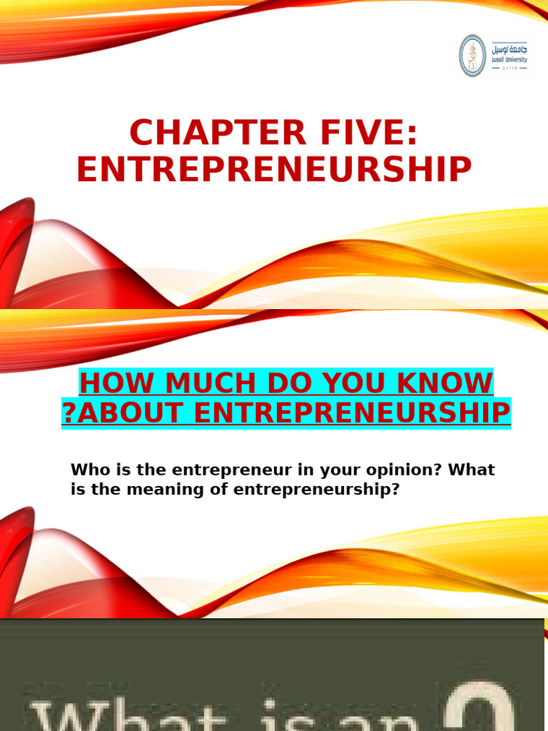 Chapter 5' - Entrepreneurship - v2 | PDF | Entrepreneurship | Cognition