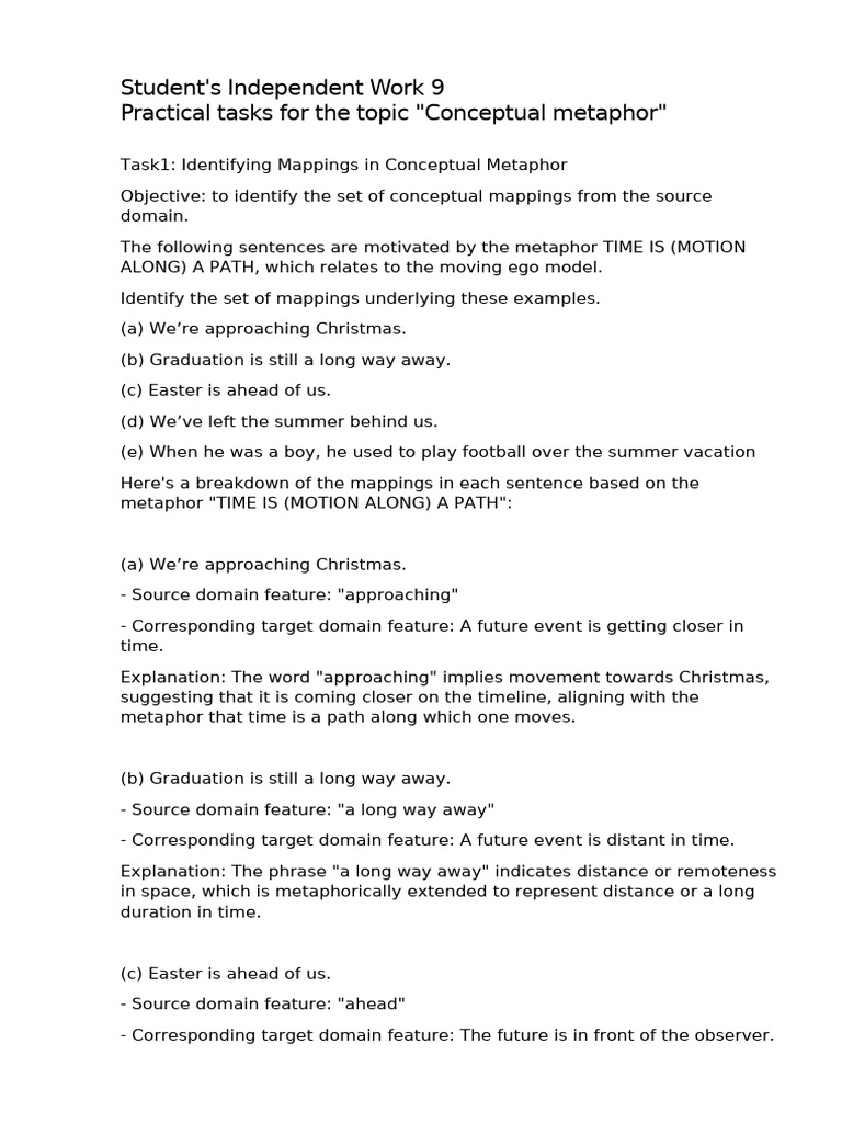 Siw 9 | PDF | Time | Metaphor