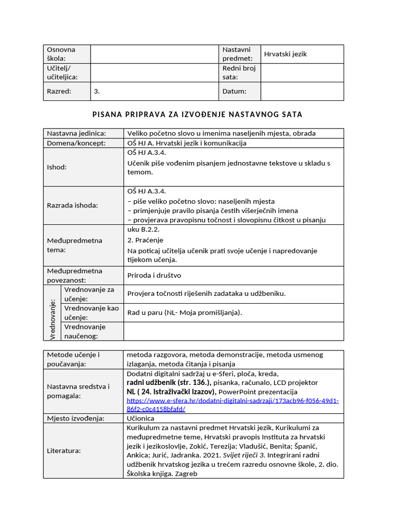 079 Veliko Pocetno Slovo U Imenima Naseljenih Mjesta, Obrada | PDF