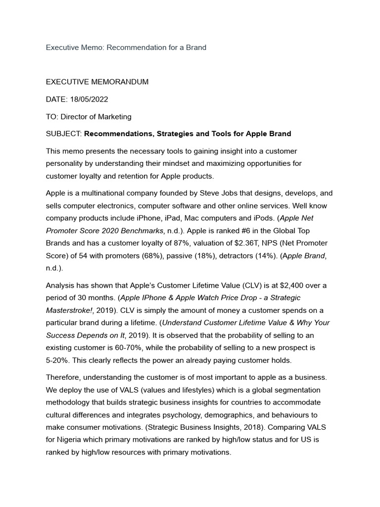 Strategies for Apple Brand Loyalty | PDF | Apple Inc. | Customer ...