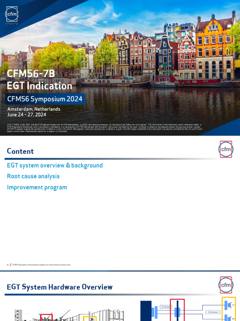 3.9 - CFM56-7B - 2024 CFM56 Symposium Amsterdam - EGT Indication | PDF | Electrical Connector