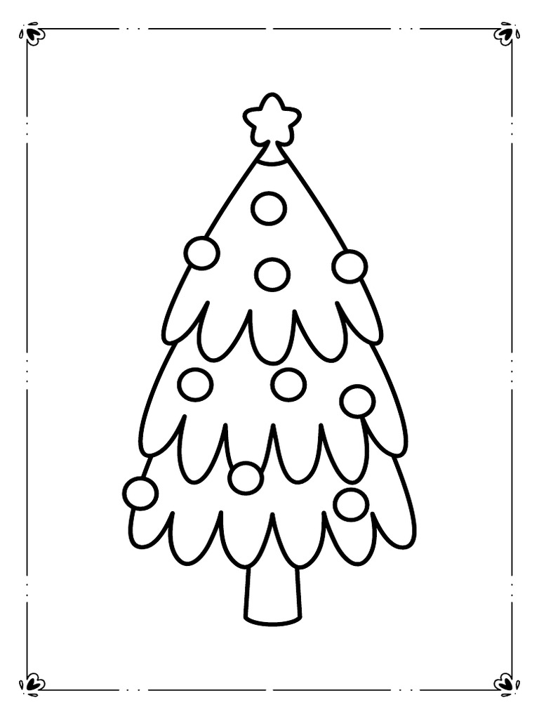Black White Fun Christmas Coloring Worksheet Set | PDF