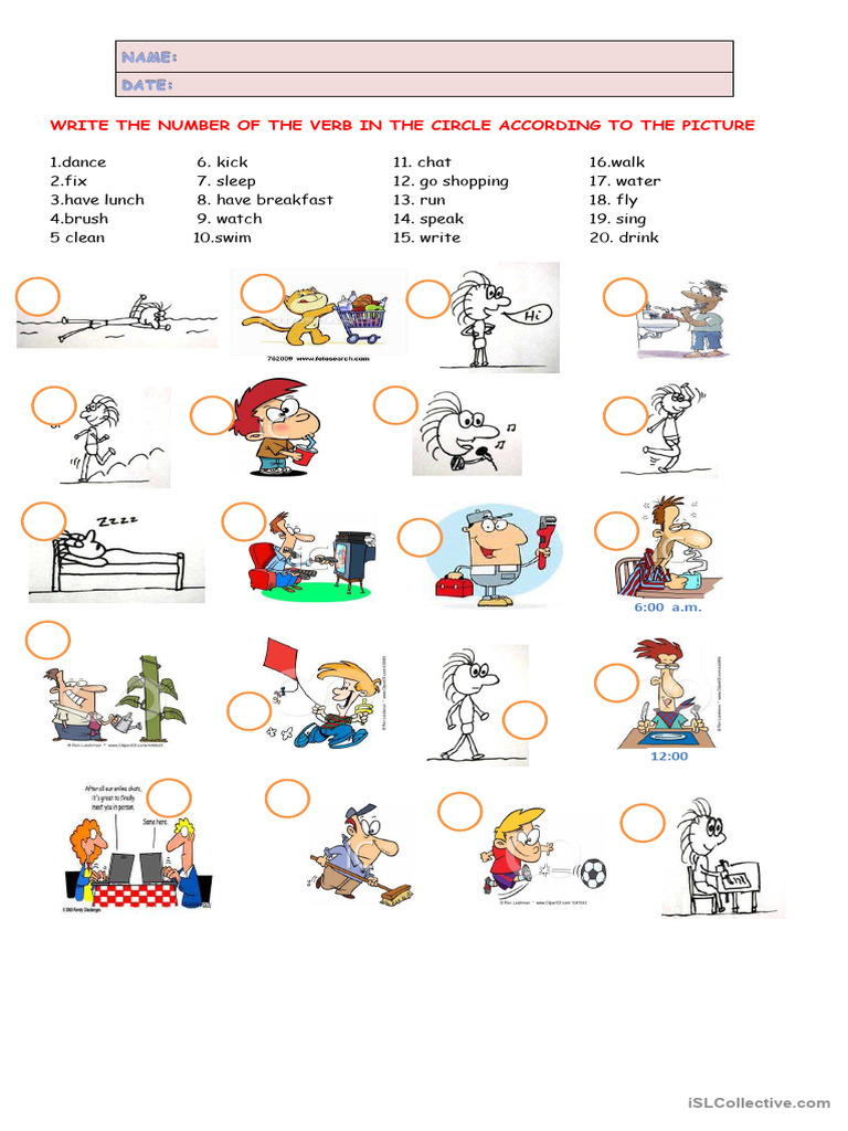 Verb Identification Exercise | PDF