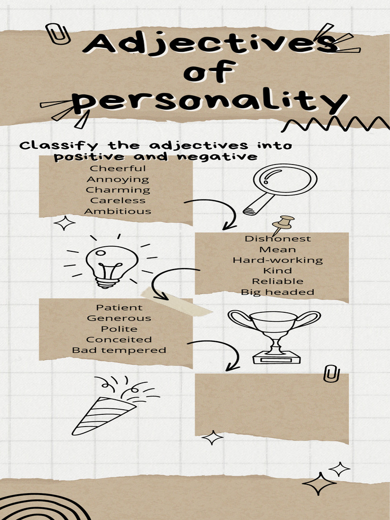 Personality Adjectives List | PDF