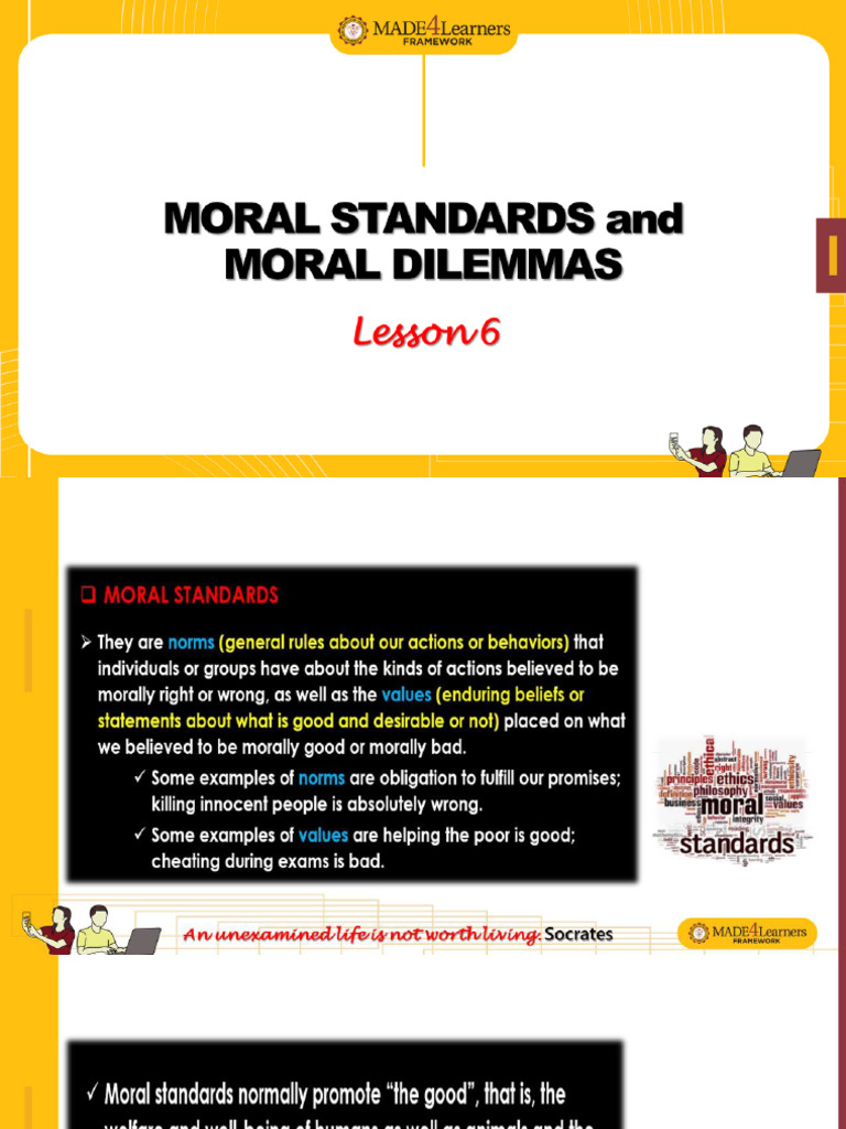 Moral Standards and Dilemmas | PDF