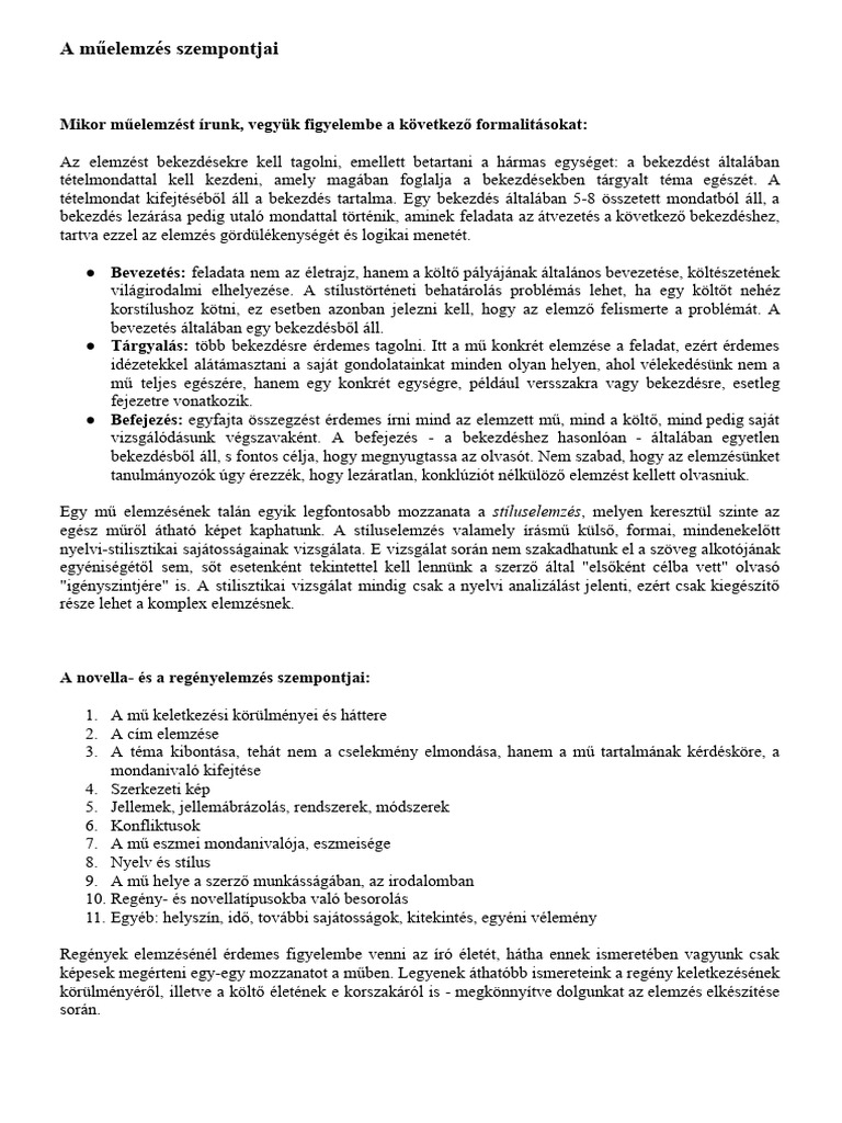 M-Elemz-Si Szempontok | PDF