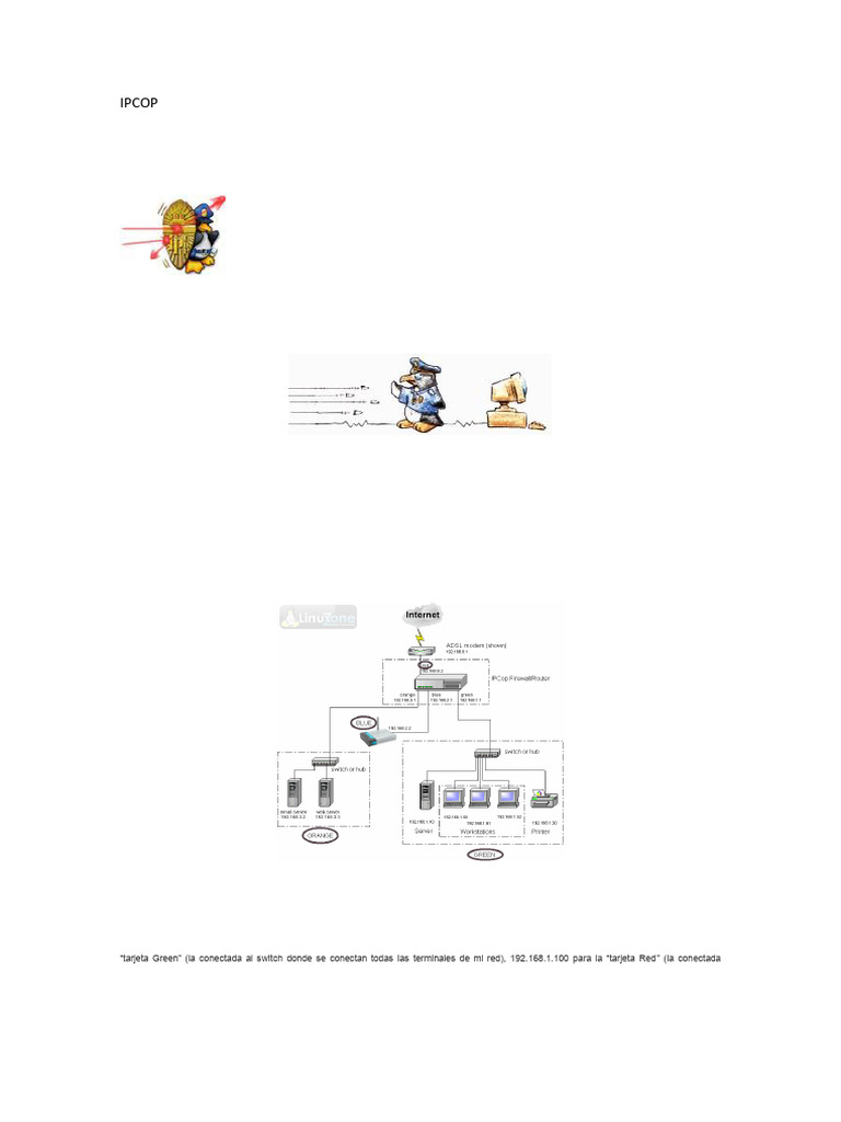 Guía Completa de Instalación de IPCop | PDF | Dirección IP | Cortafuegos (informática)