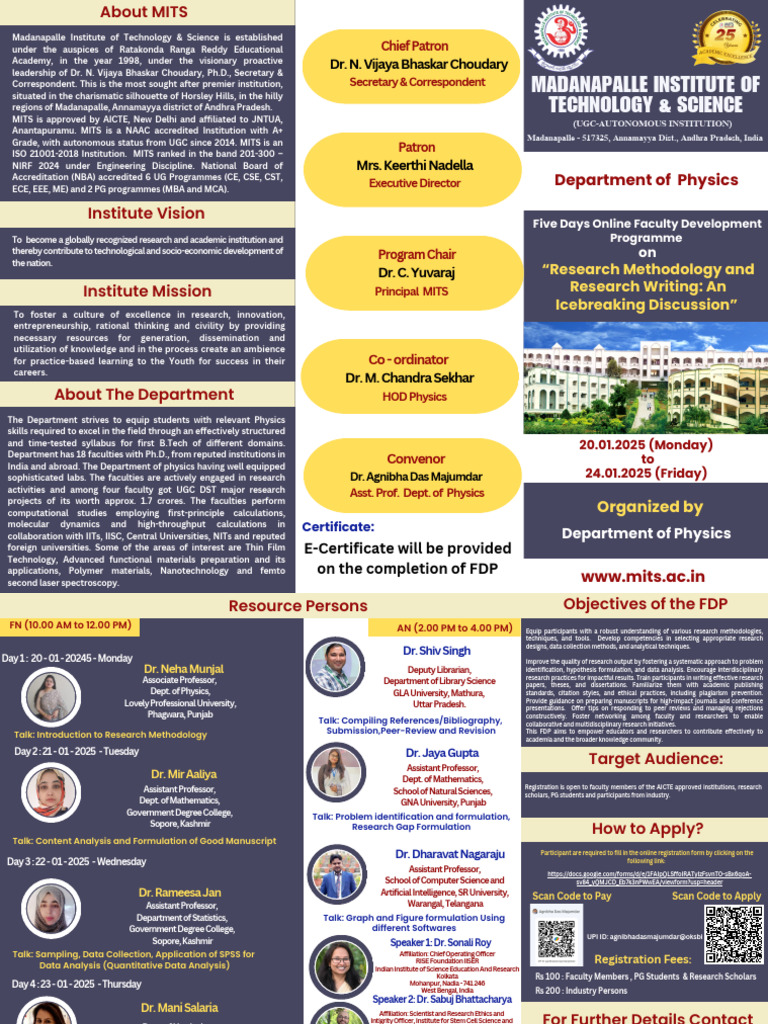 Physics FDP Brochure (4) | PDF | Science | Inquiry