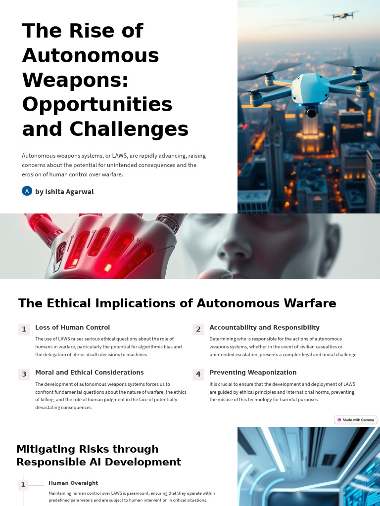 The Rise Of Autonomous Weapons Opportunities And Challenges Pdf