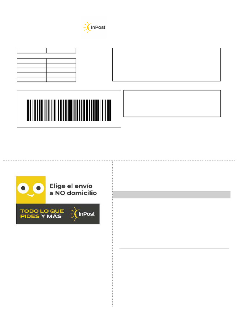 Requisitos de Envío en InPost España | PDF