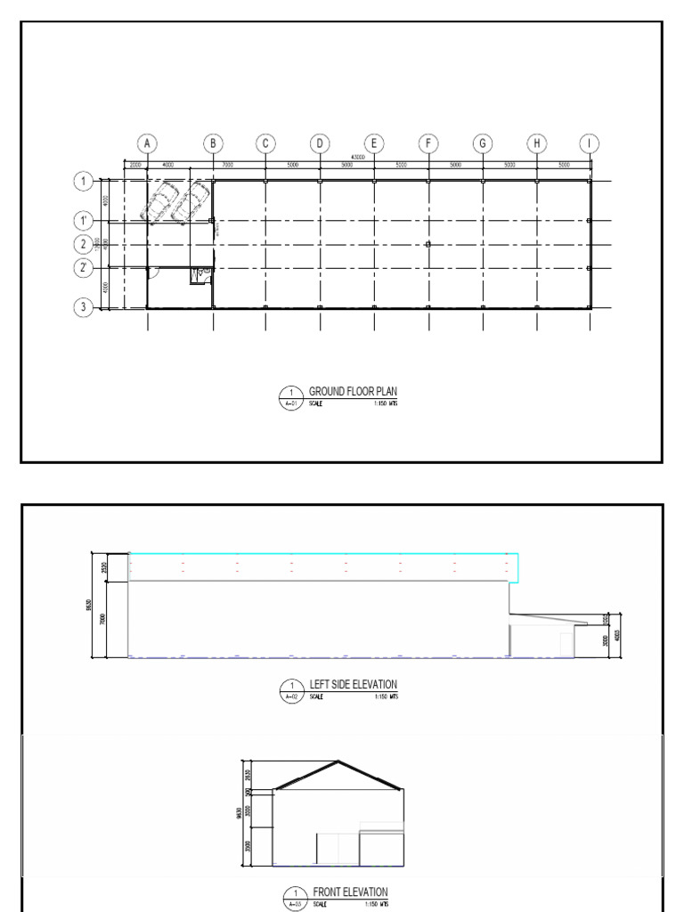 Warehouse Plan and Elevations | PDF