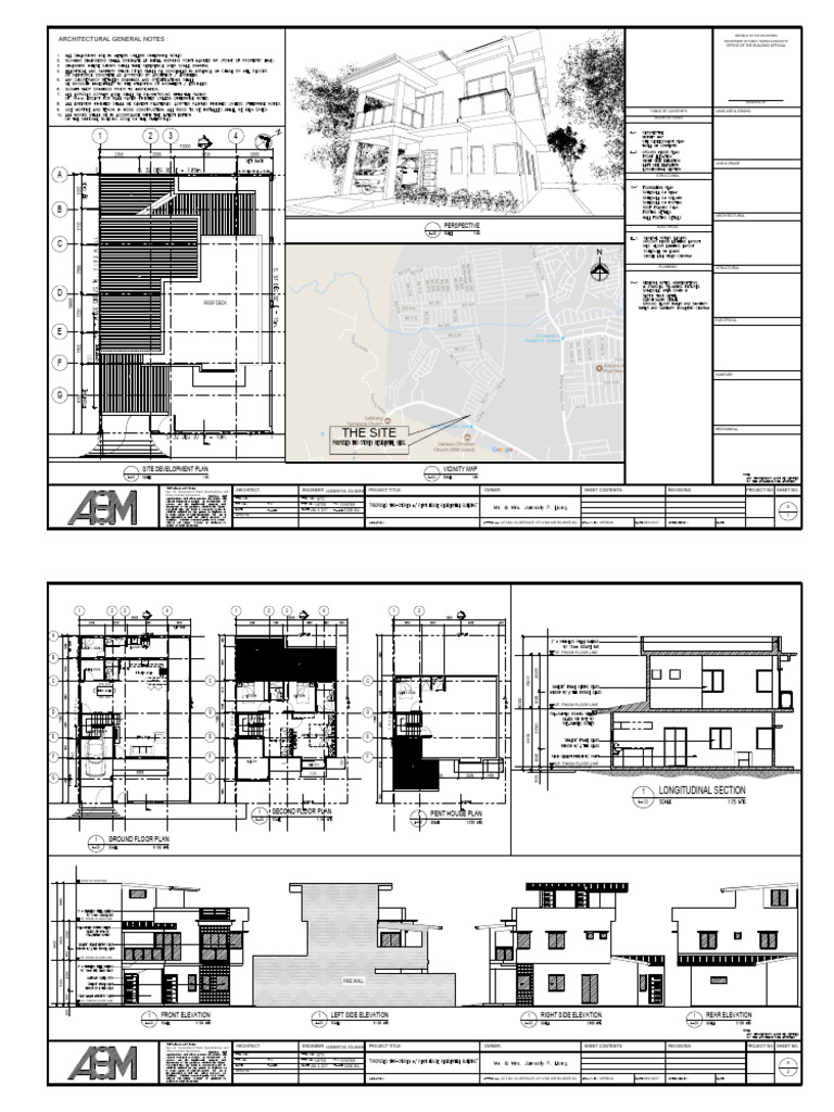 FULL PLAN 2 STOREY RESIDENTIAL | PDF | Alternating Current | Building ...