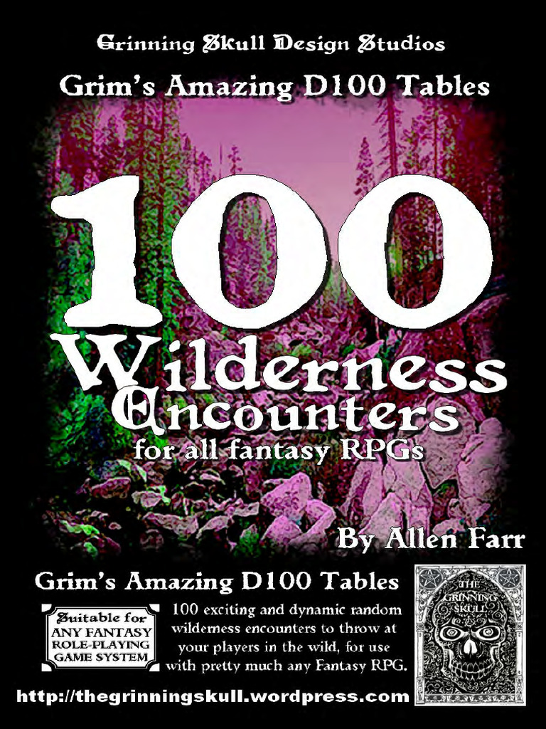 D100 Wilderness Encounters for RPGs | PDF | Role Playing Games