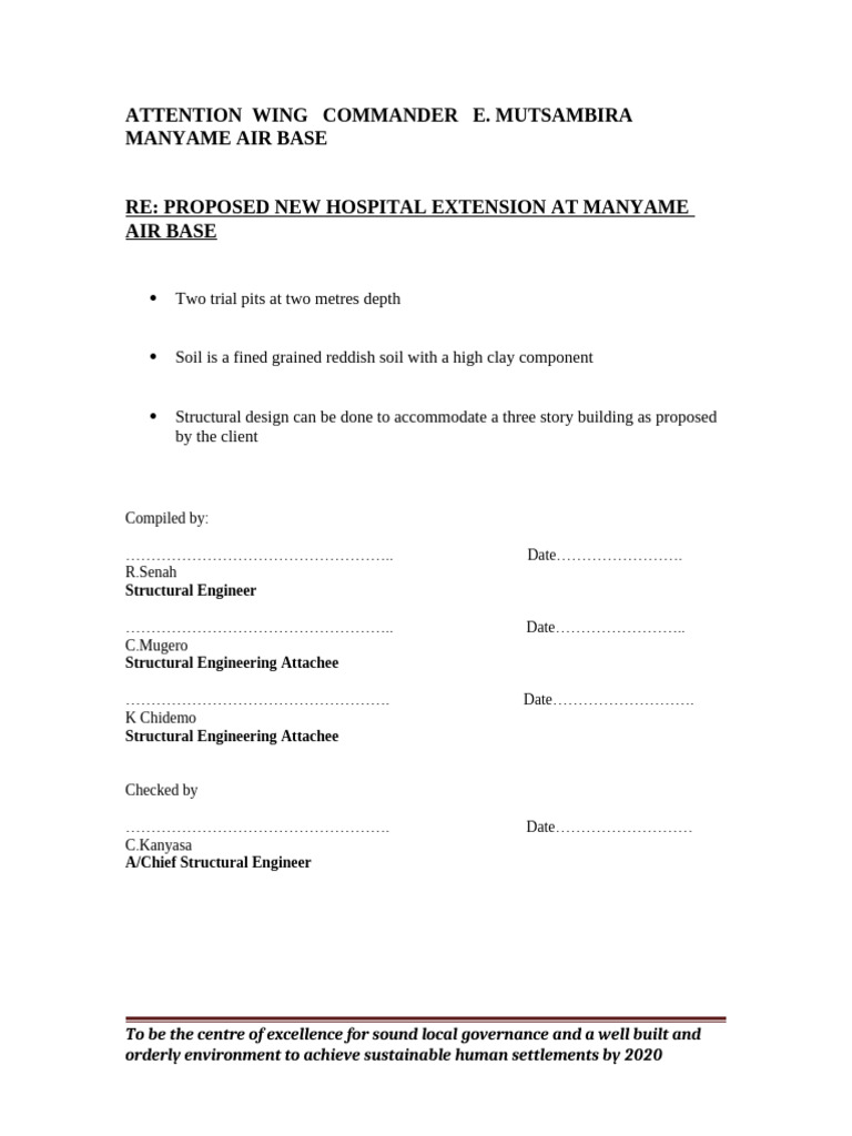 Manyame Air Base Report | PDF