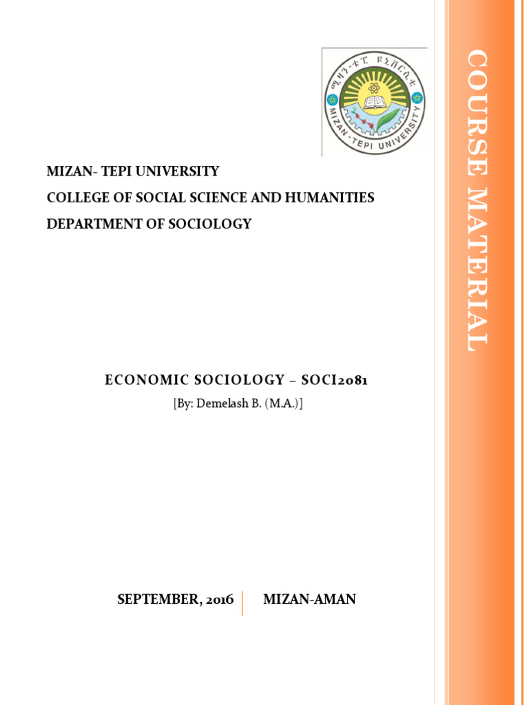 Handout - Economic Sociology - Final | PDF | Economics | Socialism