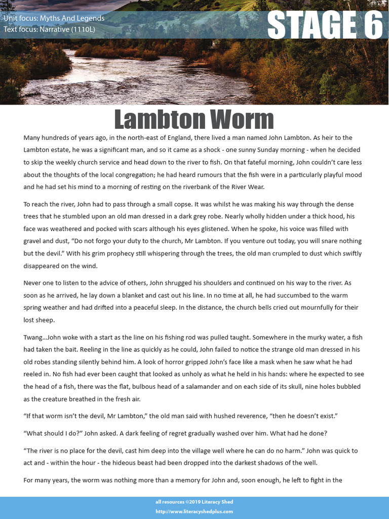 Myths & Legends: Lambton Worm | PDF