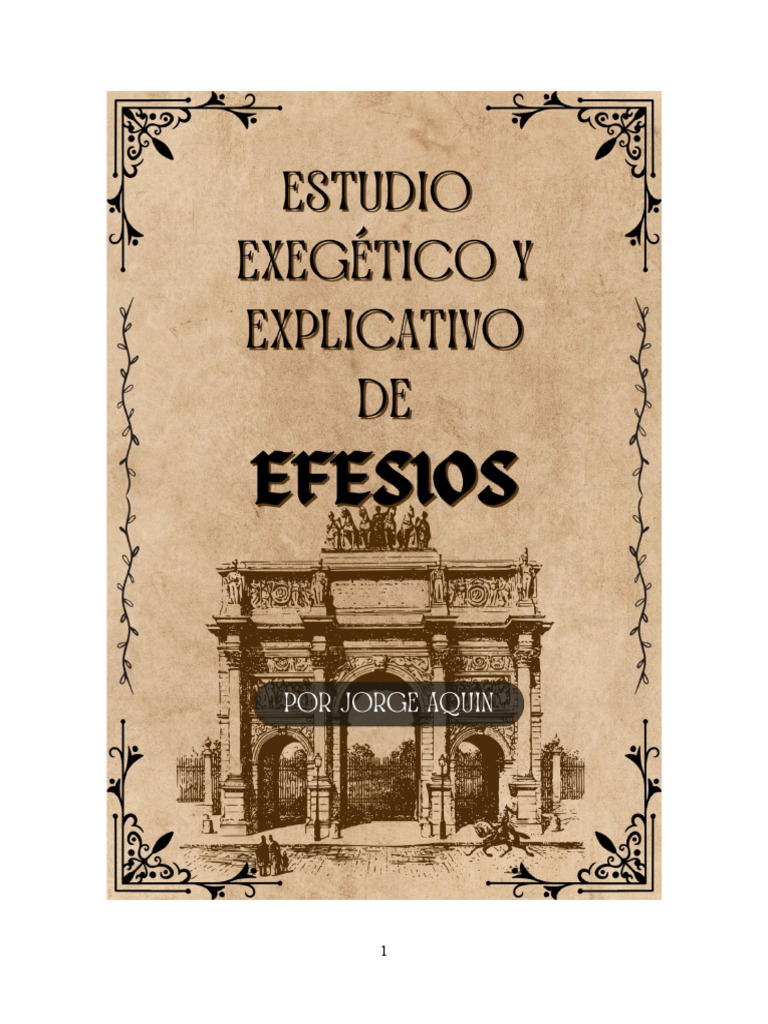 Estudio Exegético Explicativo de Efesios | PDF | Cristo (título) | Pablo el apóstol