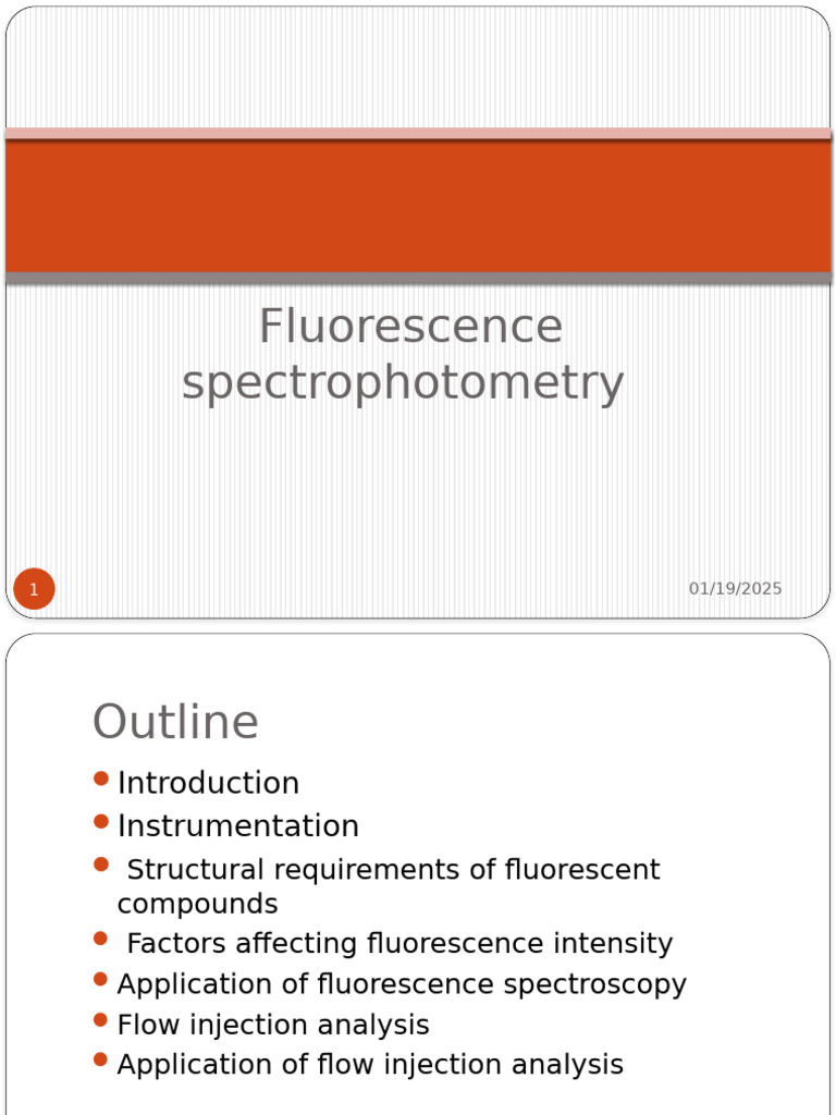 Fluorescence Spectroscopy Overview | PDF | Fluorescence | Fluorescence ...