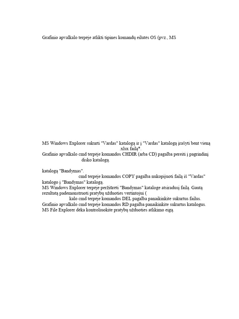 MS Windows Command Prompt | PDF