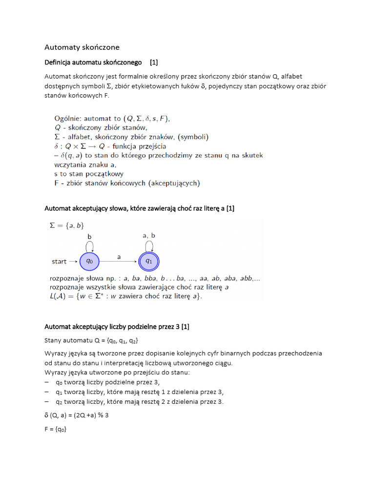 Automaty | PDF