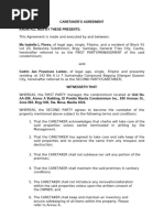 Caretaker's Agreement Sample | PDF | Private Law | Common Law