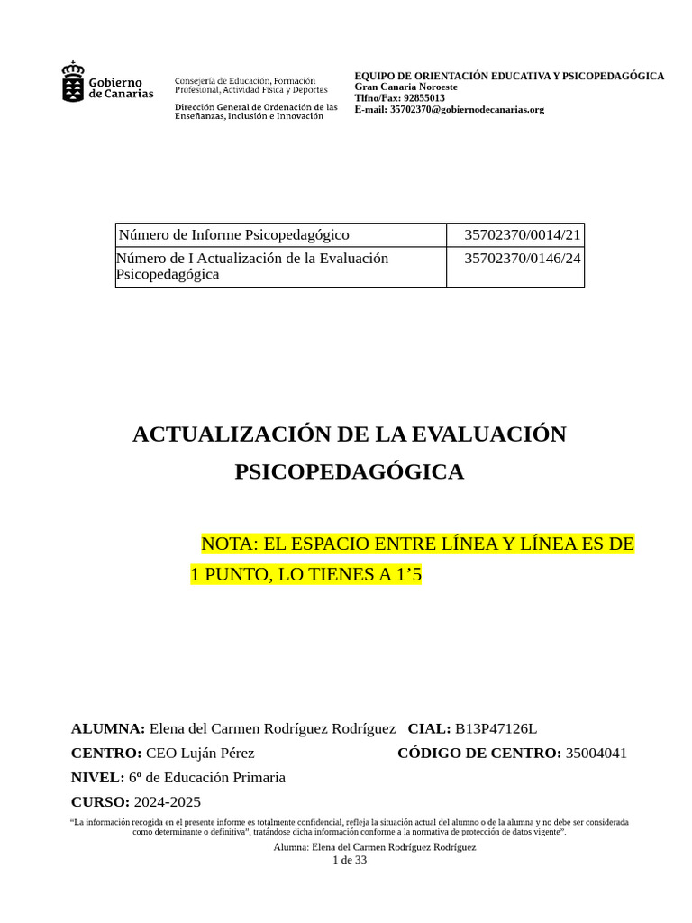 Act. IP Elena Del Carmen. DI | PDF | Aprendizaje | Educación primaria
