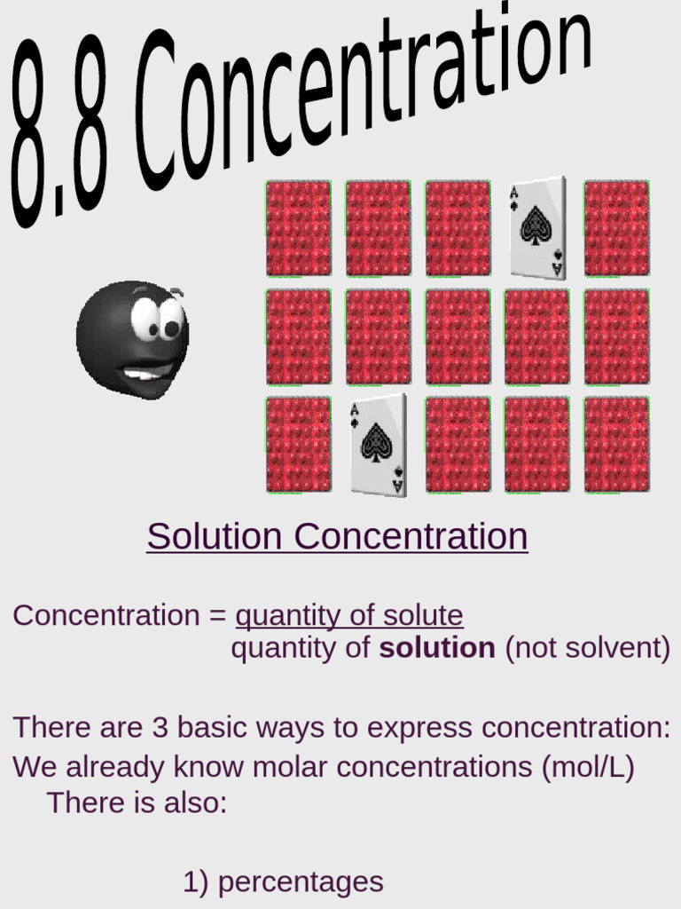 Understanding Solution Concentration Methods | PDF