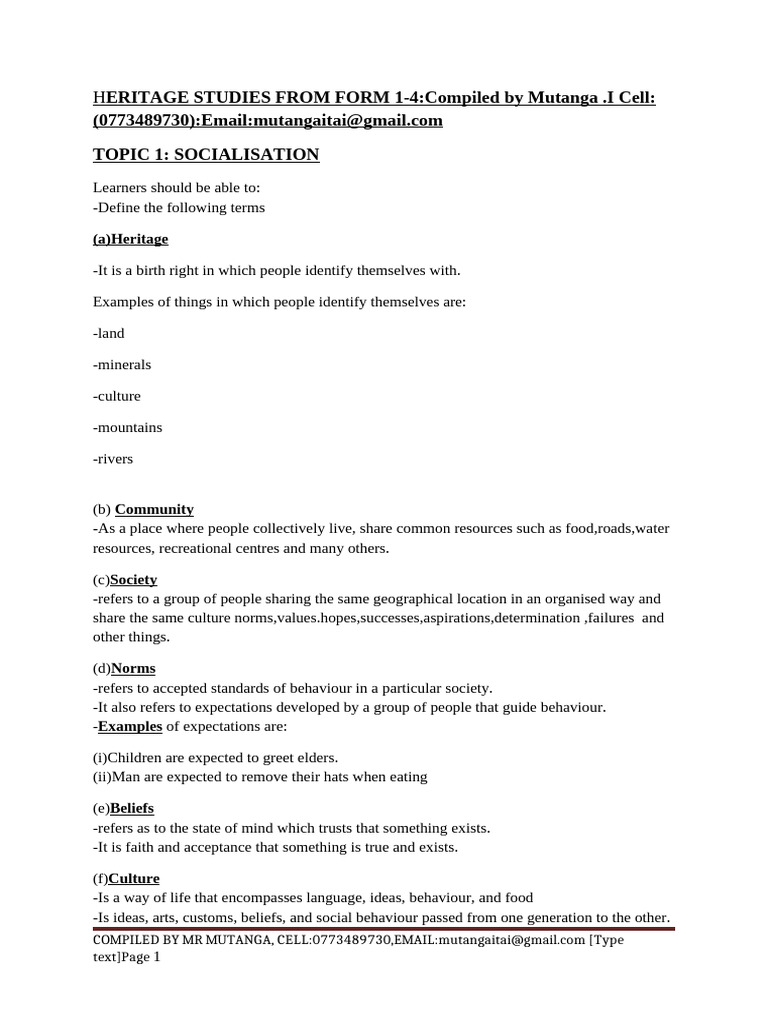 Heritage Notes Form 3-4 | PDF | Identity Document | Birth Certificate