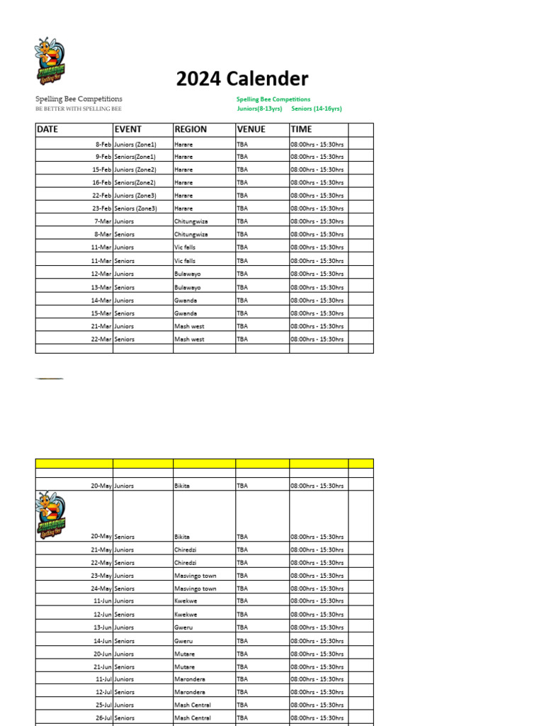 1705344504469_Calender Zimbabwe Spelling bee 2024 | PDF