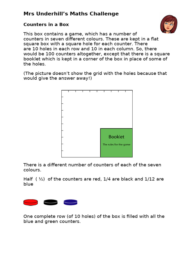 Box Fractions Challenge | PDF