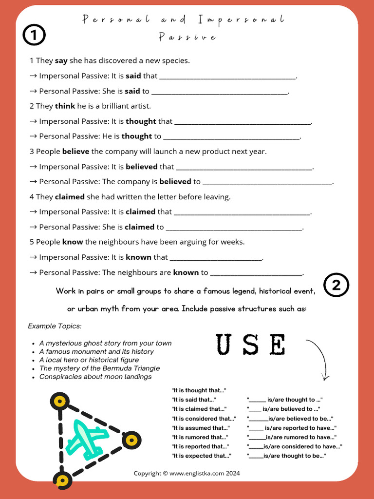 Personal and Impersonal Passive | PDF | Legends | Storytelling