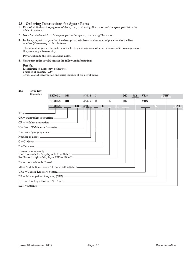 SK700 parts MPD | PDF