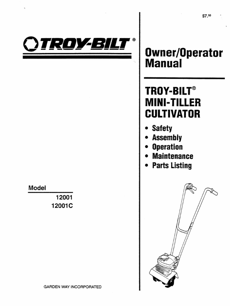 Troy Bilt Service Manual Pdf