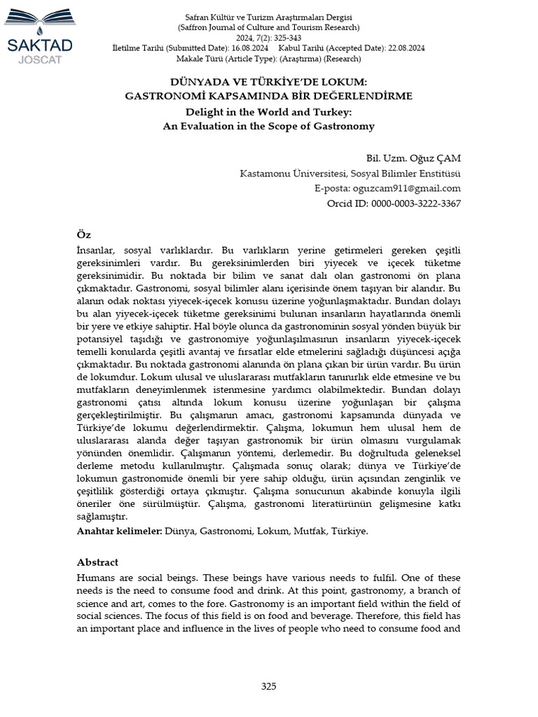 D - Nyada Ve T - RK - Ye - de Lokum - Gastronom - Kapsaminda B - R de - Erlend - Rme (#1534659 ...