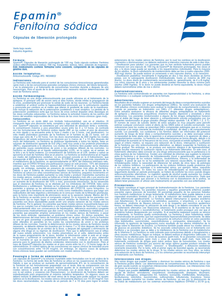 Epamin-1 | PDF | Medicamentos con receta | Epilepsia