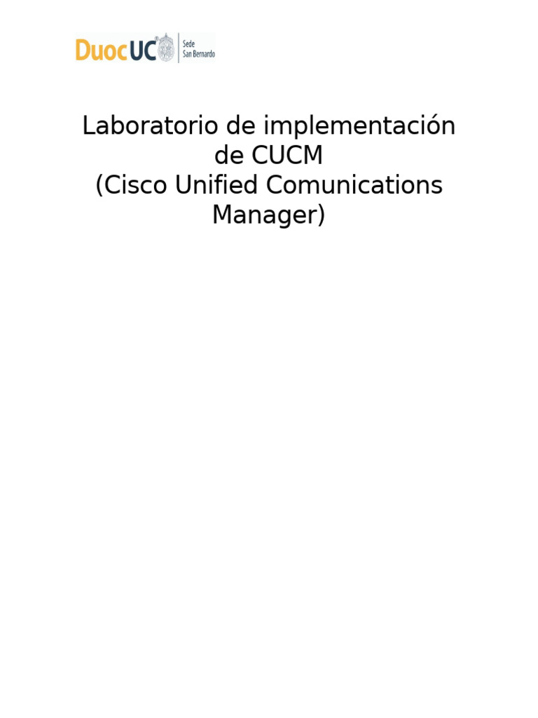R&RLaboratorio de Implementación de CUCM | PDF | sistema de nombres de dominio | Dirección IP